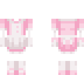 pink maid outfit base | Minecraft Skin