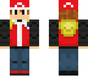 Pokemon Trainer Red | Minecraft Skins
