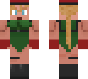 Cammy Street Fighter | Minecraft Skin