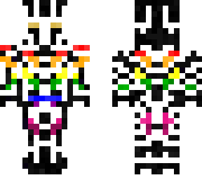 Rainbow Knight Skin | Minecraft Skin