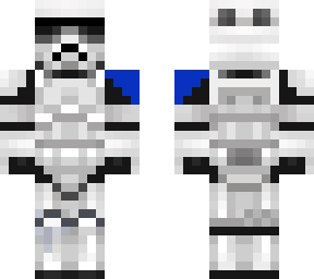 Updated Imperial Stormtrooper with Blue Pauldron | Minecraft Skin