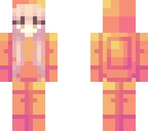 Among Us Peach (Pink-Orange Gradient) | Minecraft Skin