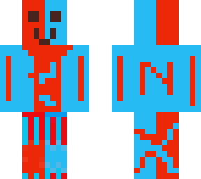 Blue and Red | Minecraft Skin
