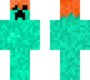creeper cyan roux | Minecraft Skin