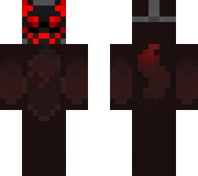 Red demon protogen Furry | Minecraft Skin