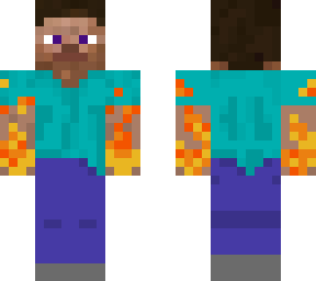 STEVE FIRE ELEMENT | Minecraft Skin