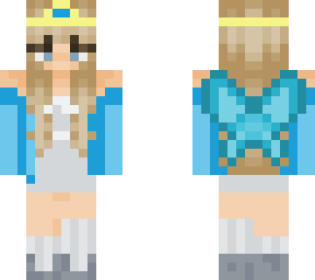 blonde blue fairy | Minecraft Skin