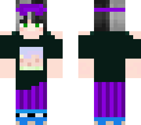 Brooke with Blue Friends | Minecraft Skin