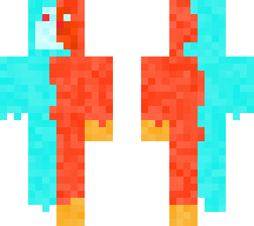 Fire and ice demon | Minecraft Skin