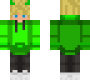 Green hoodie skin for Mitz | Minecraft Skin