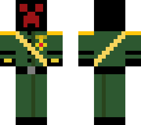 The Red Creeper Colonel/General | Minecraft Skin