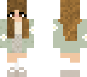 cottagecore cottage core girl flower daisy | Minecraft Skins