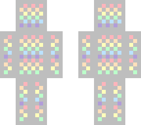 Pastel Rainbow Character | Minecraft Skin