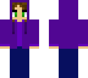 purple hoodie girl | Minecraft Skin
