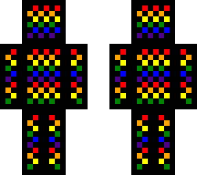 Rainbow Character | Minecraft Skin