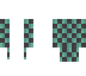 Tanjiro checkered cloak | Minecraft Skin
