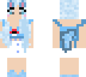 Alolen vulpix Pokemon girl | Minecraft Skin