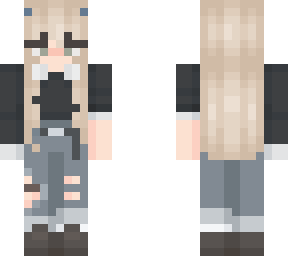 blue demon horns | Minecraft Skin