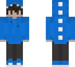 Blue Dino Hoodie Boy | Minecraft Skin