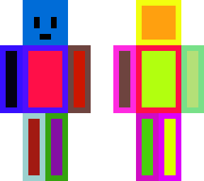 colourful skin | Minecraft Skin