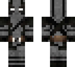 gray and black deadpool | Minecraft Skin