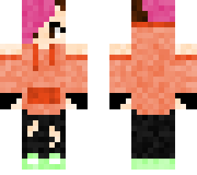 JJ_the_ninja Pink Hair | Minecraft Skin