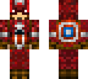 red captain america | Minecraft Skin