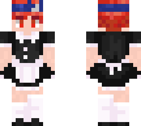 Reki in maid outfit | Minecraft Skin