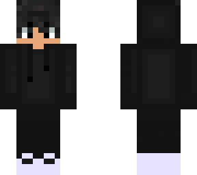 black hoodie | Minecraft Skin