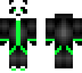 Green panda gamer | Minecraft Skin