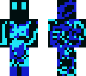 Infected Blue | Minecraft Skin