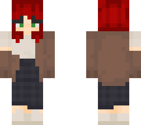 nihachu with red hair | Minecraft Skin