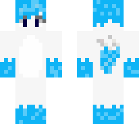 Blue and White Furry | Minecraft Skin