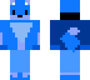 blue furry simple design | Minecraft Skin