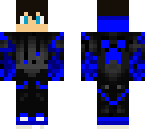 Blue Gamer Boy | Minecraft Skin