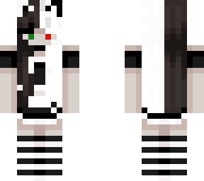 female ranboo in a maid dress | Minecraft Skin