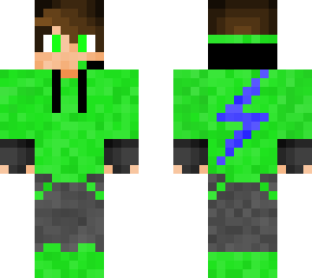 Green Gamer Boy | Minecraft Skin