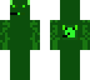 Green slime gang guy thing in suit | Minecraft Skin