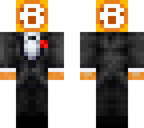 Bitcoin Tuxedo | Minecraft Skin