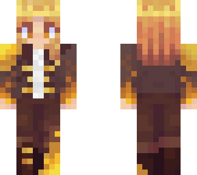 Blaze girl uniform | Minecraft Skin