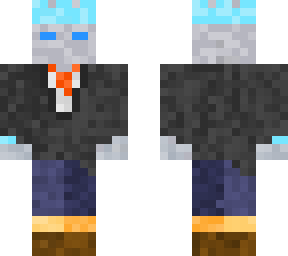 Ghost EnderMan Demon with Crown | Minecraft Skin