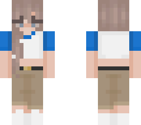 Girl TommyInnit Blue | Minecraft Skin