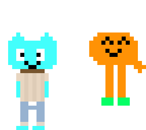 gumball and darwin | Minecraft Skin