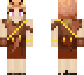 Piglin girl | Minecraft Skin