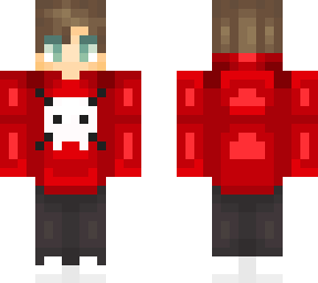 red hoodie craner | Minecraft Skin