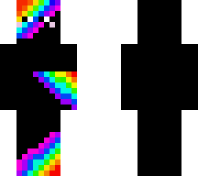 Shy Rainbow Guy Minecraft Skins