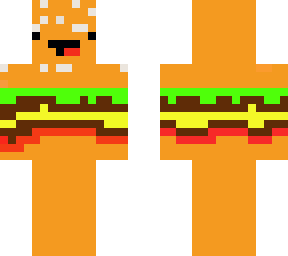 Burger skin with little face under chin | Minecraft Skin