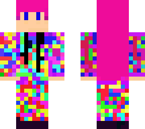 colourful and crazy skin | Minecraft Skin