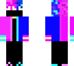 pink and blue | Minecraft Skin