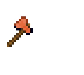 Pixel art copper axe | Minecraft Skin